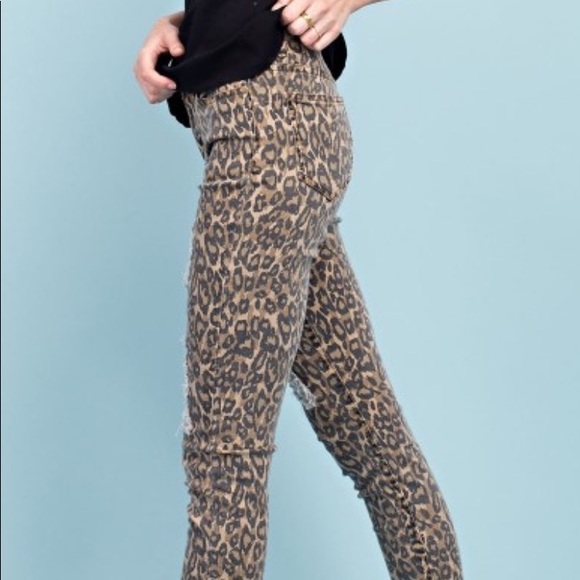 easel | Jeans | Nwt Leopard Print Jeans | Poshmark